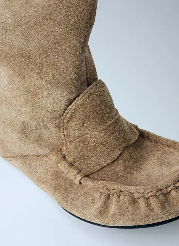 Acne Studios Suede Moccasin Boots