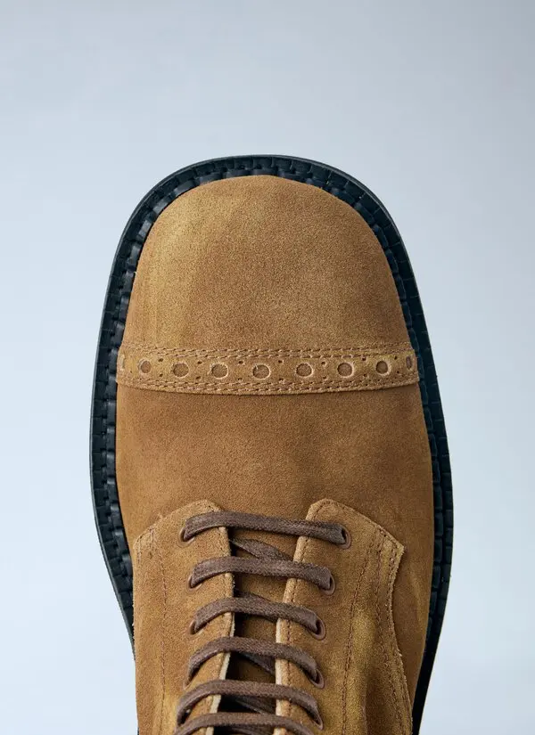 Miu Miu Suede Lace-up Boots