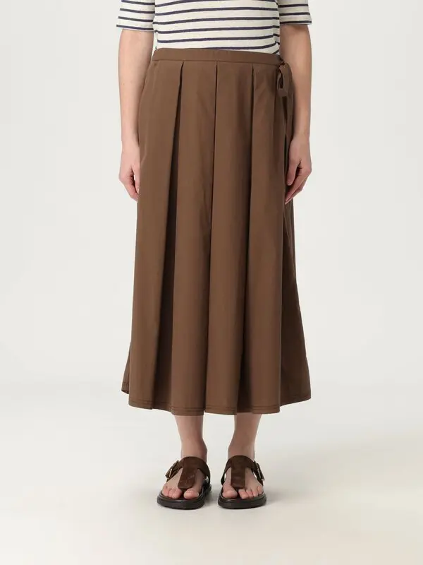 Max Mara Pleated Cotton Skirt