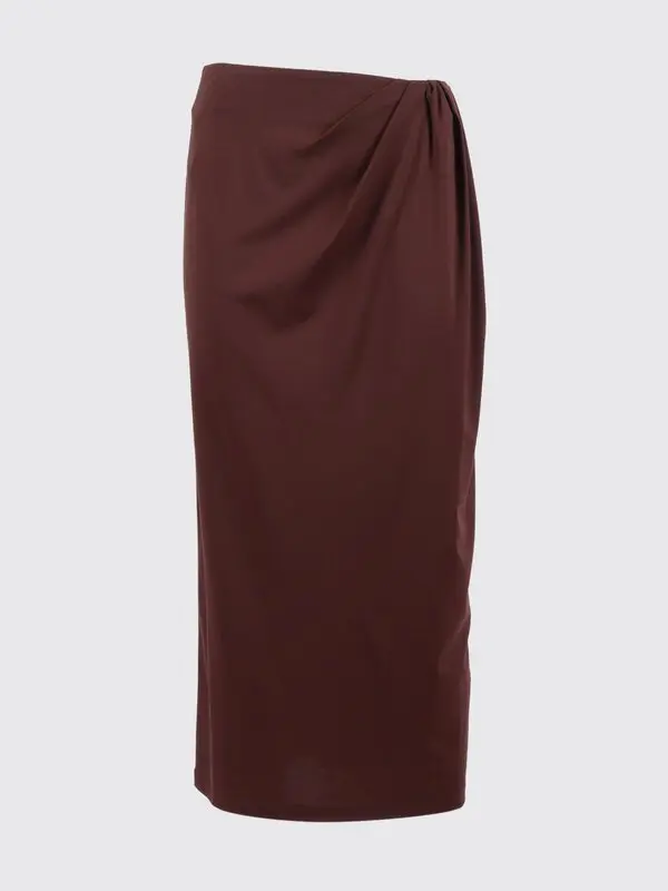 Max Mara Pleated Cotton Skirt