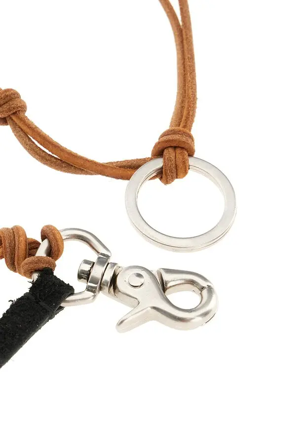 Our Legacy Leather And Silver Tone Bracelet - Multicolor