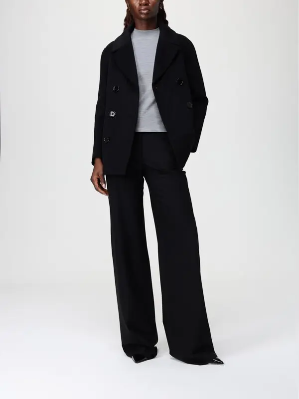 Max Mara Long Sleeve Mock Neck Silk Sweater