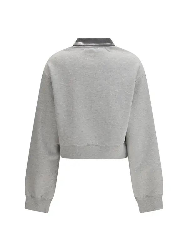 Miu Miu Embroidered Logo Collared Sweater