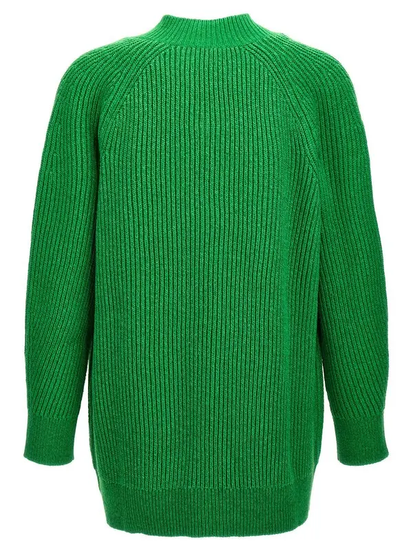 JIL SANDER Oversized V-neck Sweater