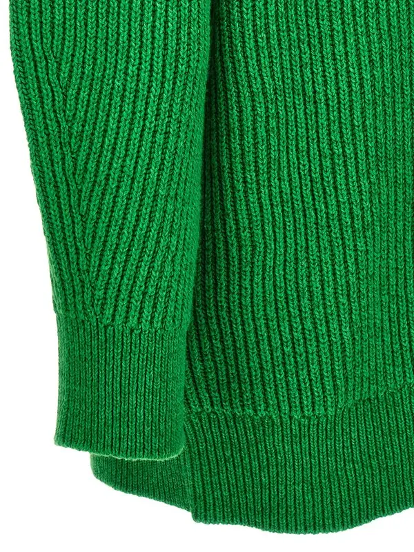JIL SANDER Oversized V-neck Sweater
