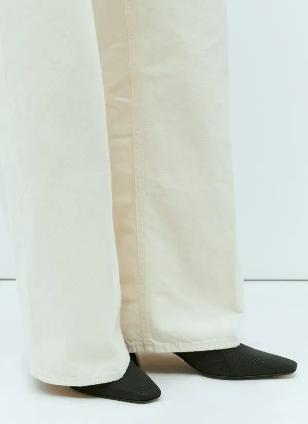 TOTEME Mid Heel Elastic Slingback Pumps
