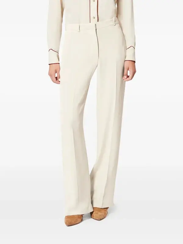 Isabel Marant Étoile Neonda Flowing Crepe Pleated Suit Pants - Multicolor