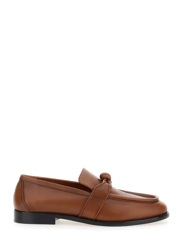 Bottega Veneta Leather Loafers With Knot Detail - Multicolor