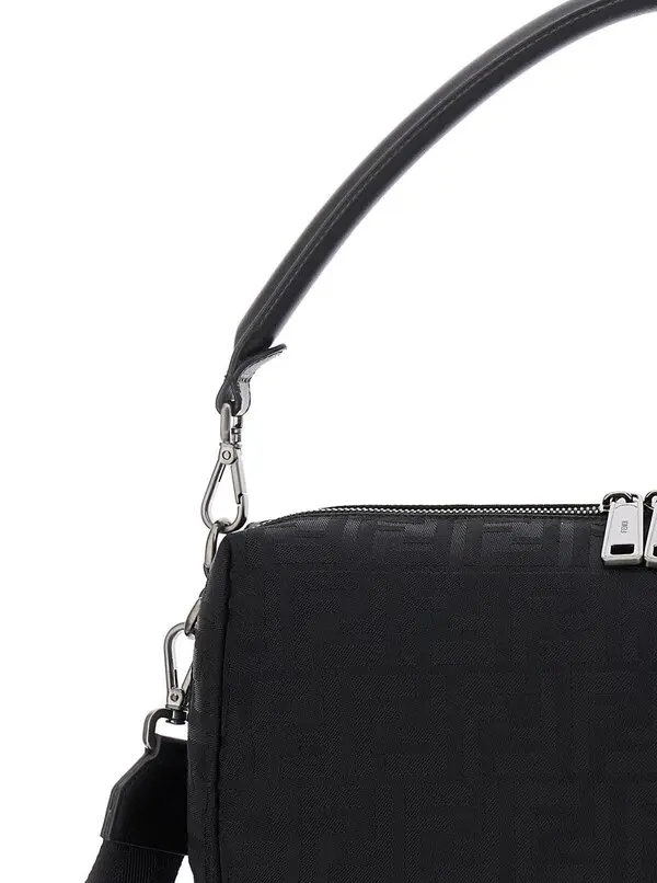 Fendi Lui Large' Shoulder Bag With All-over Ff Motif In Tech Fabric - Multicolor