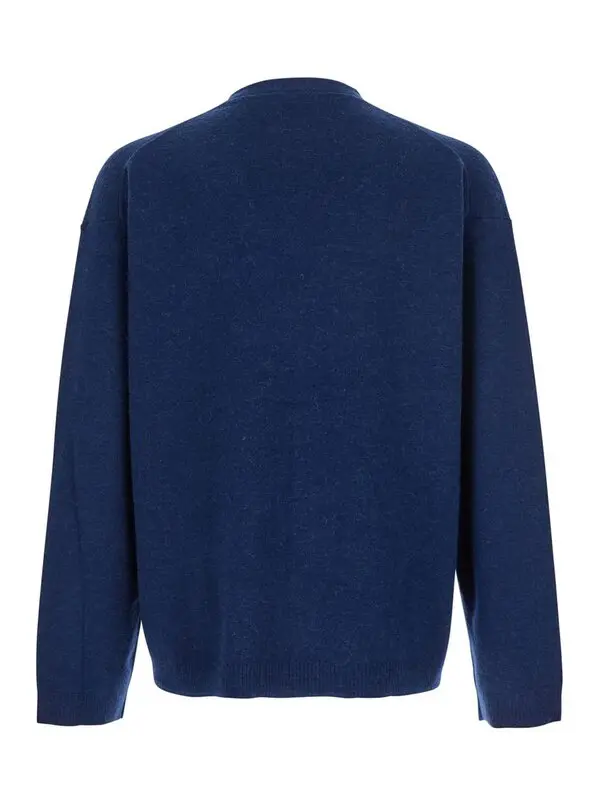 JW Anderson Wool Blend V-neck Zip-up Cardigan