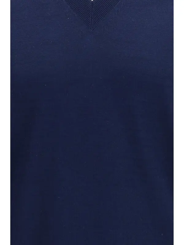 Prada Cotton V-neck Sweater