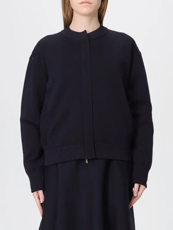 Max Mara Knit Zip-up Cardigan - Blue