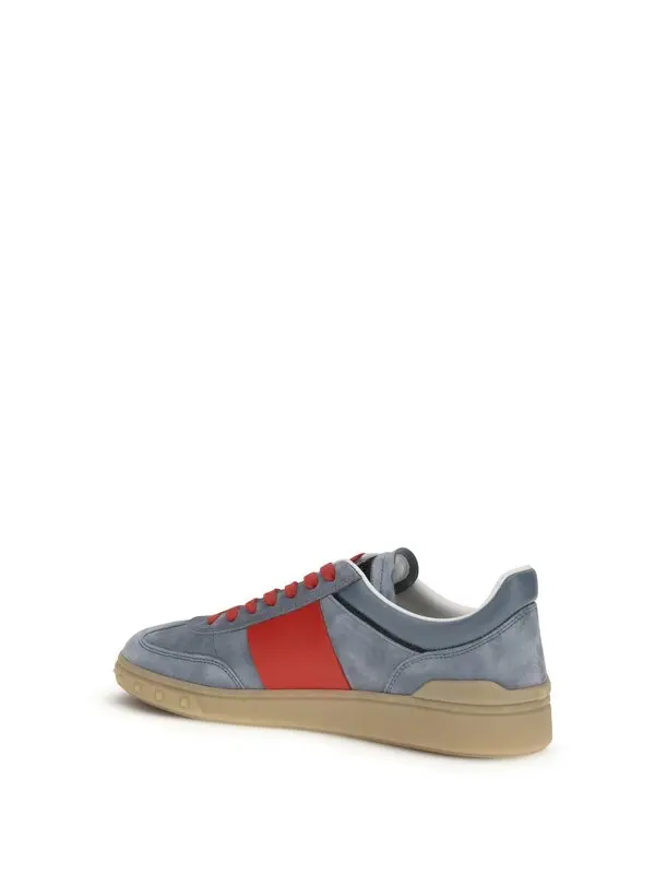 Valentino Garavani Upvillage Suede And Leather Sneakers - Multicolor