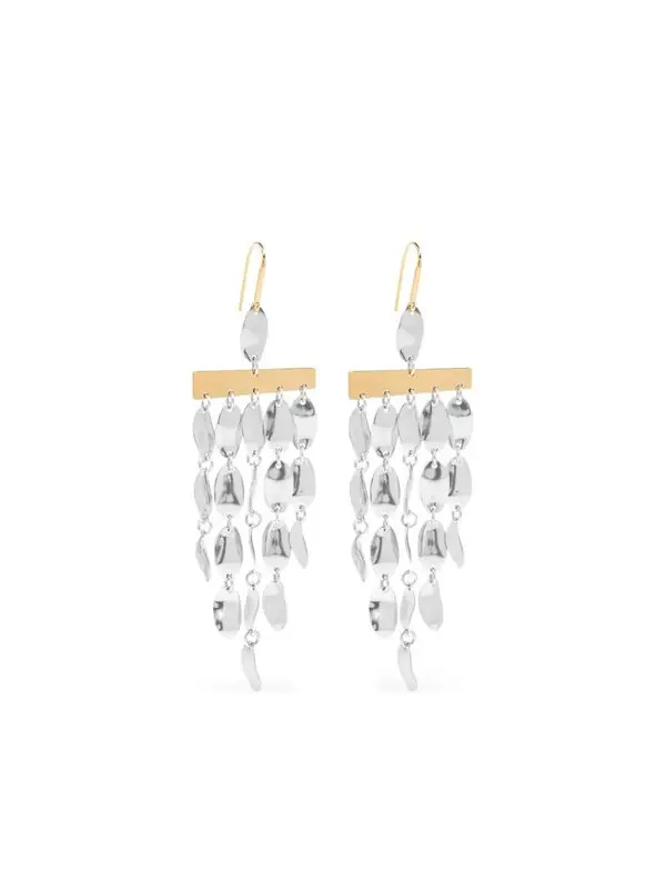 Isabel Marant Étoile Fringe Pendant Earrings - Silver