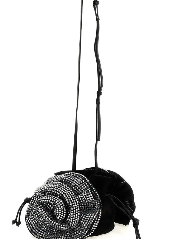 Magda Butrym Crystal Embellished Maxi Flower Crossbody Bag
