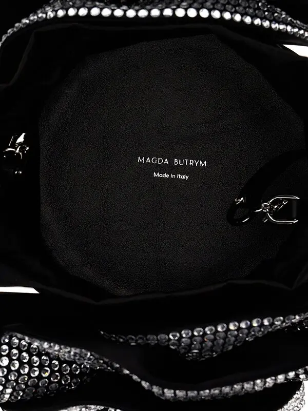 Magda Butrym Crystal Embellished Maxi Flower Crossbody Bag
