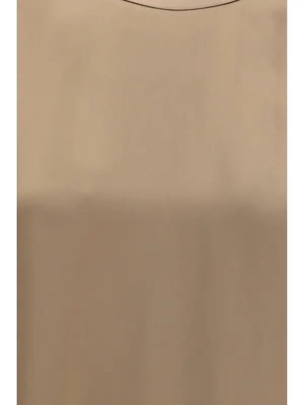 TOTEME Satin T-shirt - Brown