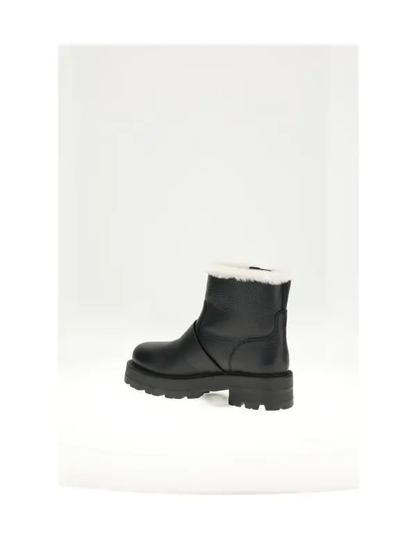 Dior Black Leather Ankle Boots