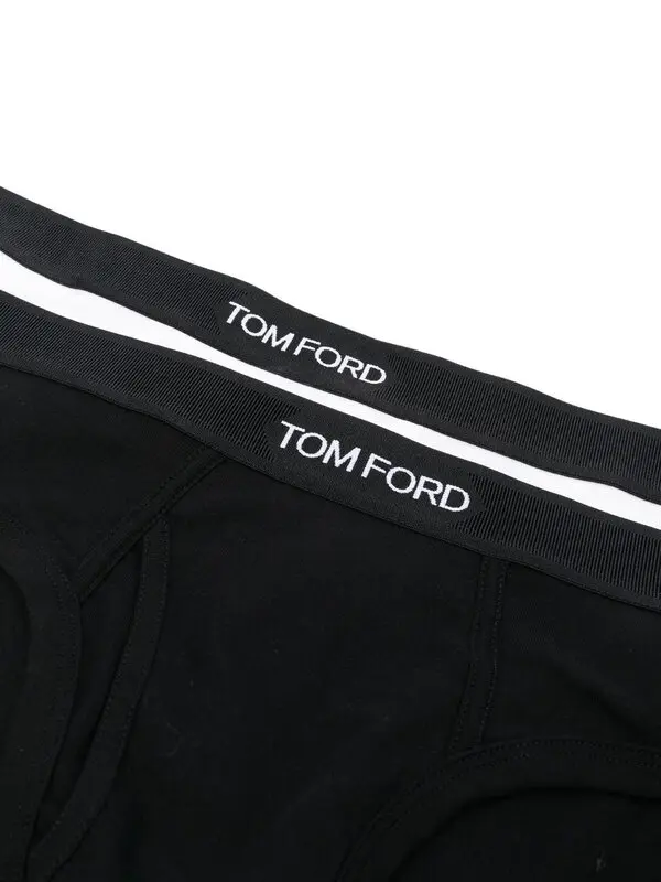 TOM FORD Set Of 2 Logo-waistband Cotton Briefs - Multicolor