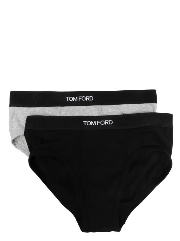 TOM FORD Set Of 2 Logo-waistband Cotton Briefs - Multicolor