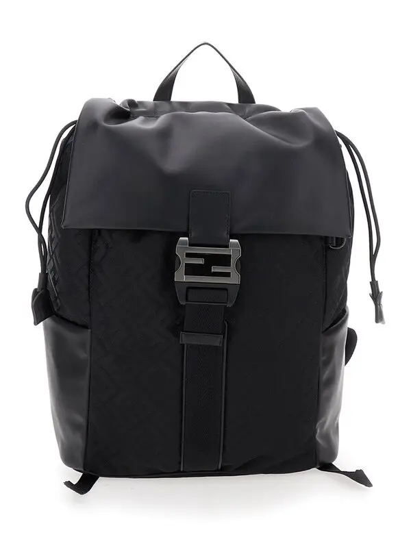 Fendi Ff Motif Nylon Backpack - Multicolor