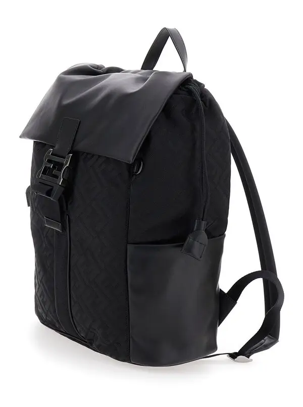 Fendi Ff Motif Nylon Backpack