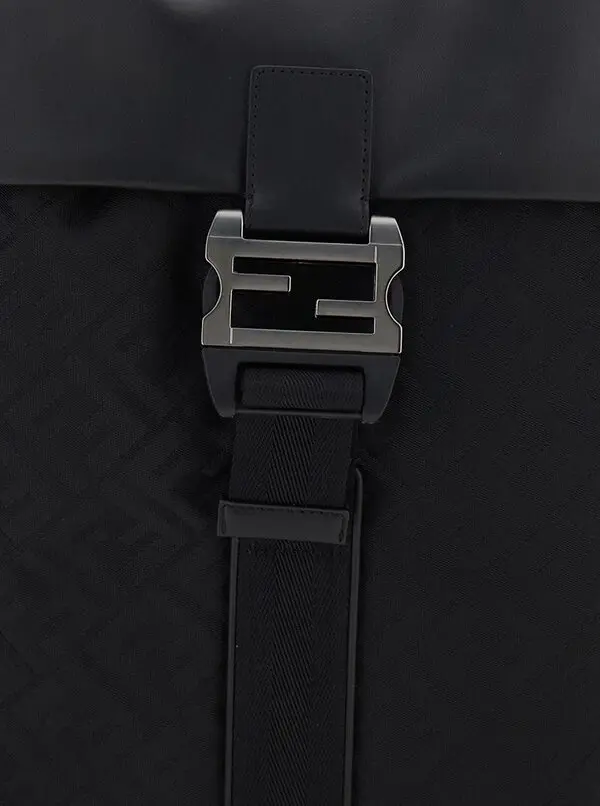 Fendi Ff Motif Nylon Backpack