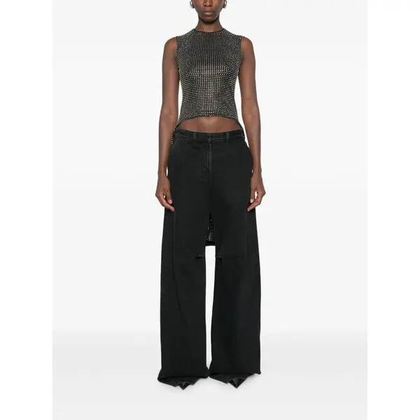 Alexander Wang Zip Fastening Sleeveless V-neck Vest - Black