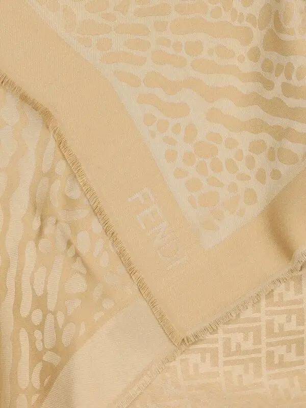 Fendi Silk Blend Squared Scarf - Multicolor