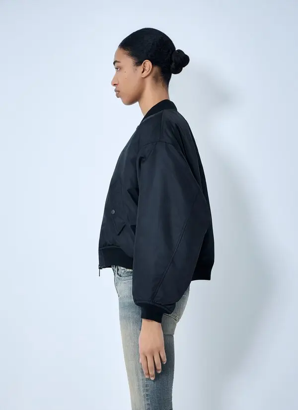 Balenciaga Zip-front Bomber Jacket With Flap Pockets