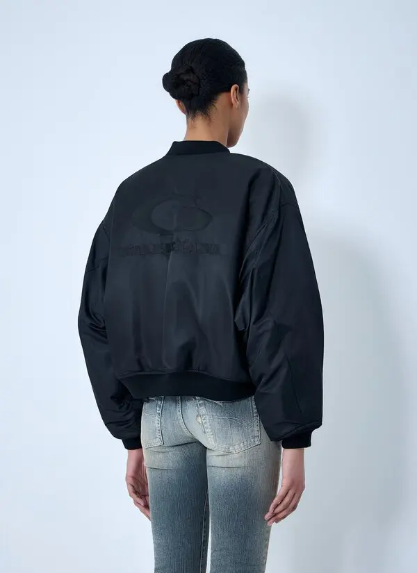 Balenciaga Zip-front Bomber Jacket With Flap Pockets
