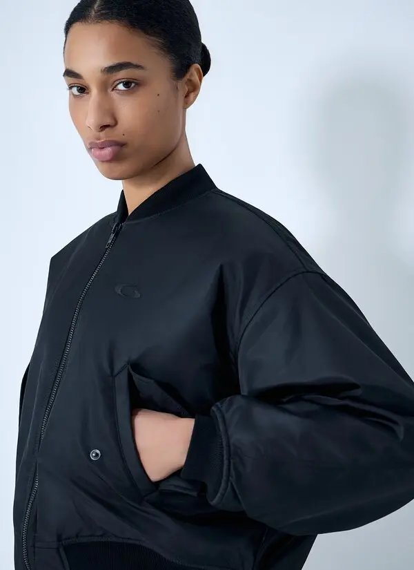 Balenciaga Zip-front Bomber Jacket With Flap Pockets