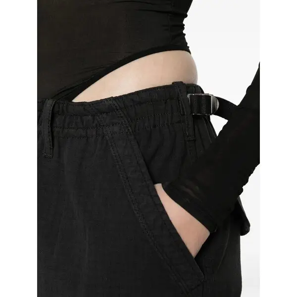 Alexander Wang Cargo Drawstring Hem Trousers - Black