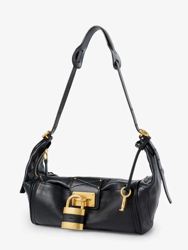Chloé Paddington Leather Shoulder Bag - Black