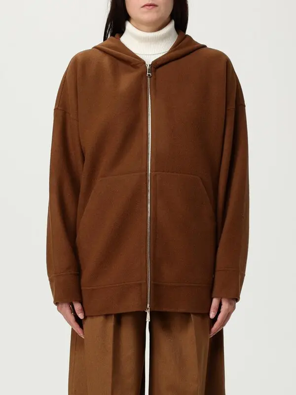 Max Mara Leather Sweatshirt - Brown