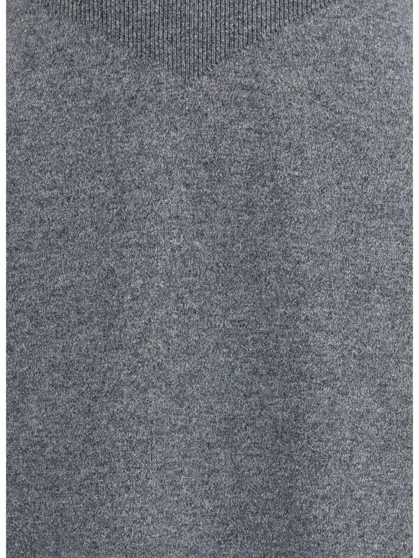 Givenchy Long Sleeve Cashmere Knit Dress With Deep Back Neckline