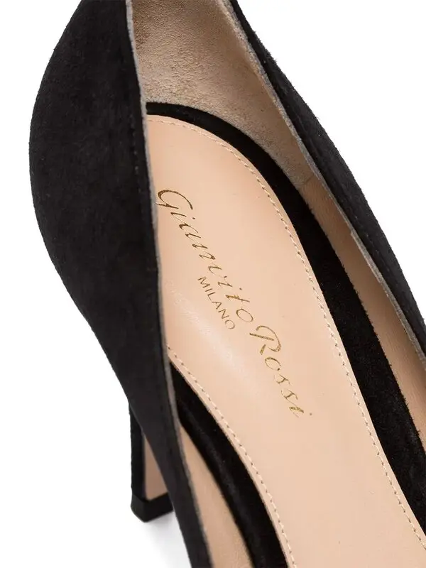 GIANVITO ROSSI Suede Pointed Toe Stiletto Pumps