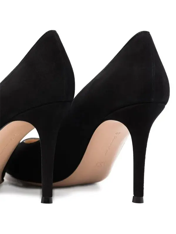 GIANVITO ROSSI Suede Pointed Toe Stiletto Pumps