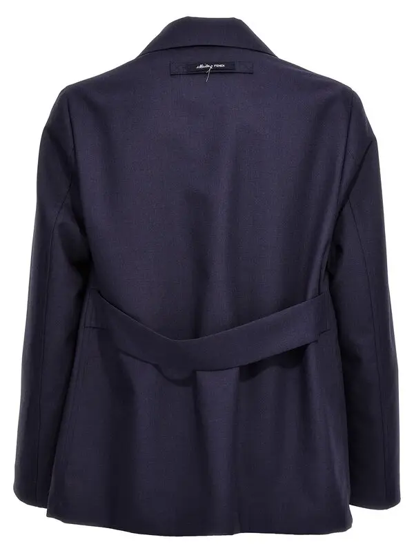 Fendi Single-breasted Virgin Wool Jacket