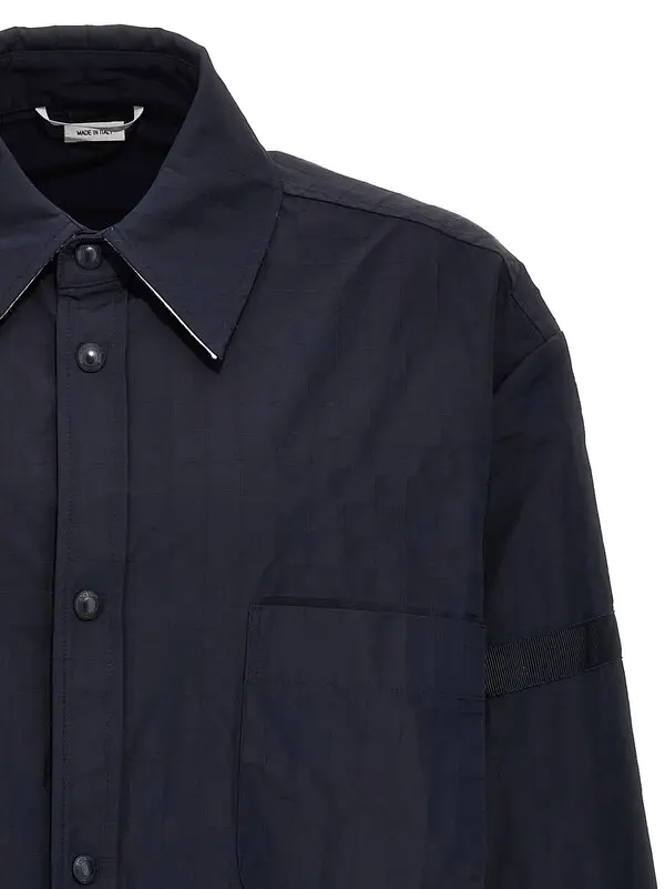 Thom Browne Snap Front' Overshirt - Blue
