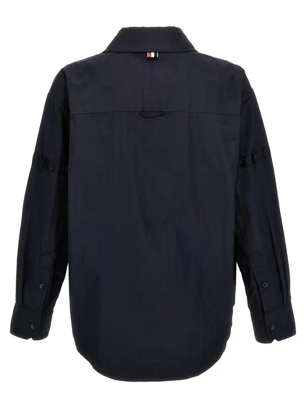 Thom Browne Snap Front' Overshirt - Blue