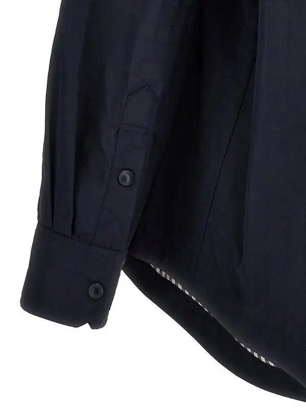 Thom Browne Snap Front' Overshirt - Blue