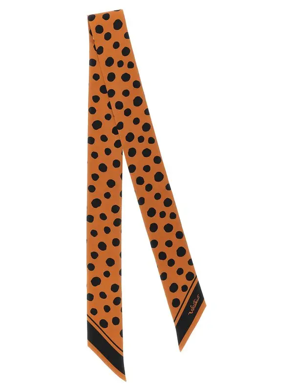 Valentino Garavani Pois Dalmata Silk Bandeau - Brown