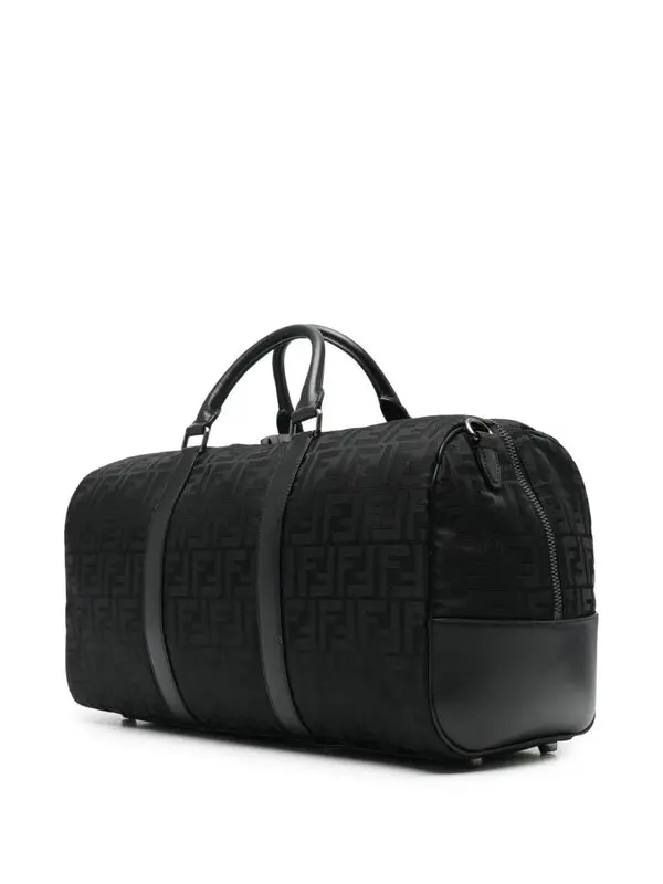 Fendi Ff Nylon Medium Travel Bag - Black