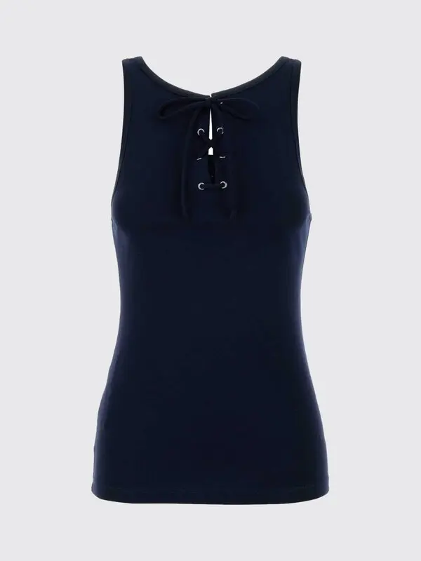 Prada Lace-up T-shirt - Blue