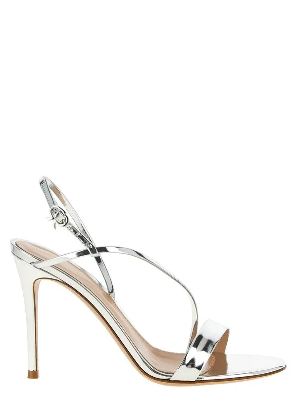 GIANVITO ROSSI Manhattan Sandals - Silver