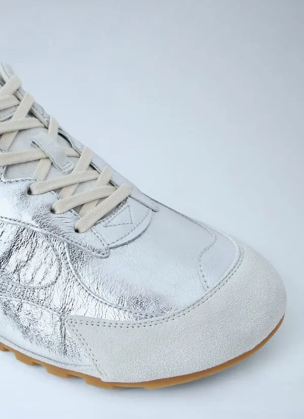Bottega Veneta Orbit Sneakers In Metallic