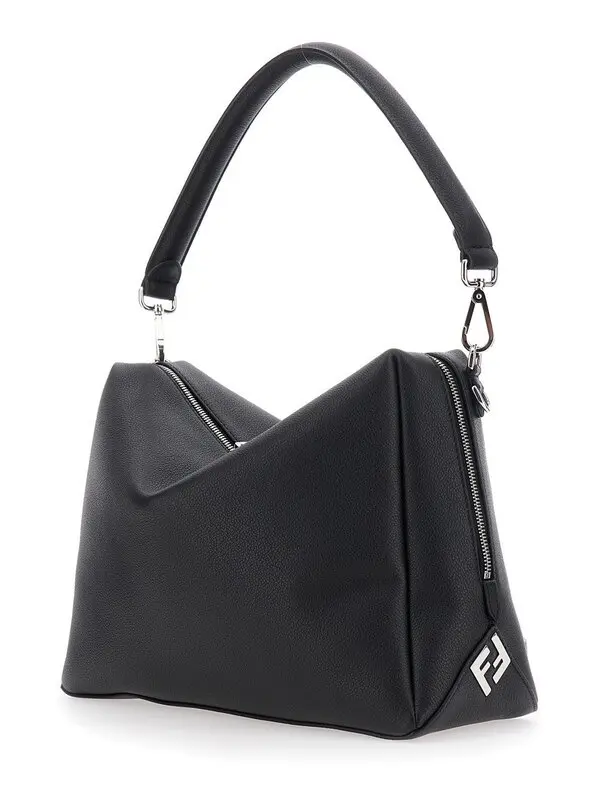 Fendi Lui Large Shoulder Bag - Black