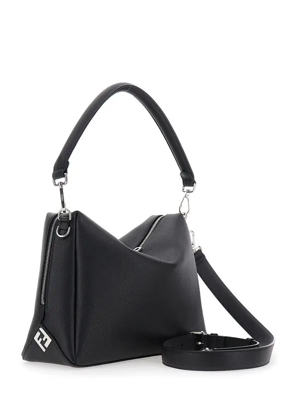 Fendi Lui Large Shoulder Bag - Black