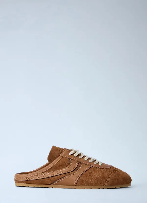 Dries Van Noten Leather Suede Slip-on Sneakers